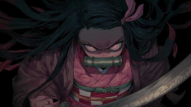 Demon Slayer Nezuko Kamado Demon State Desktop Wallpaper
