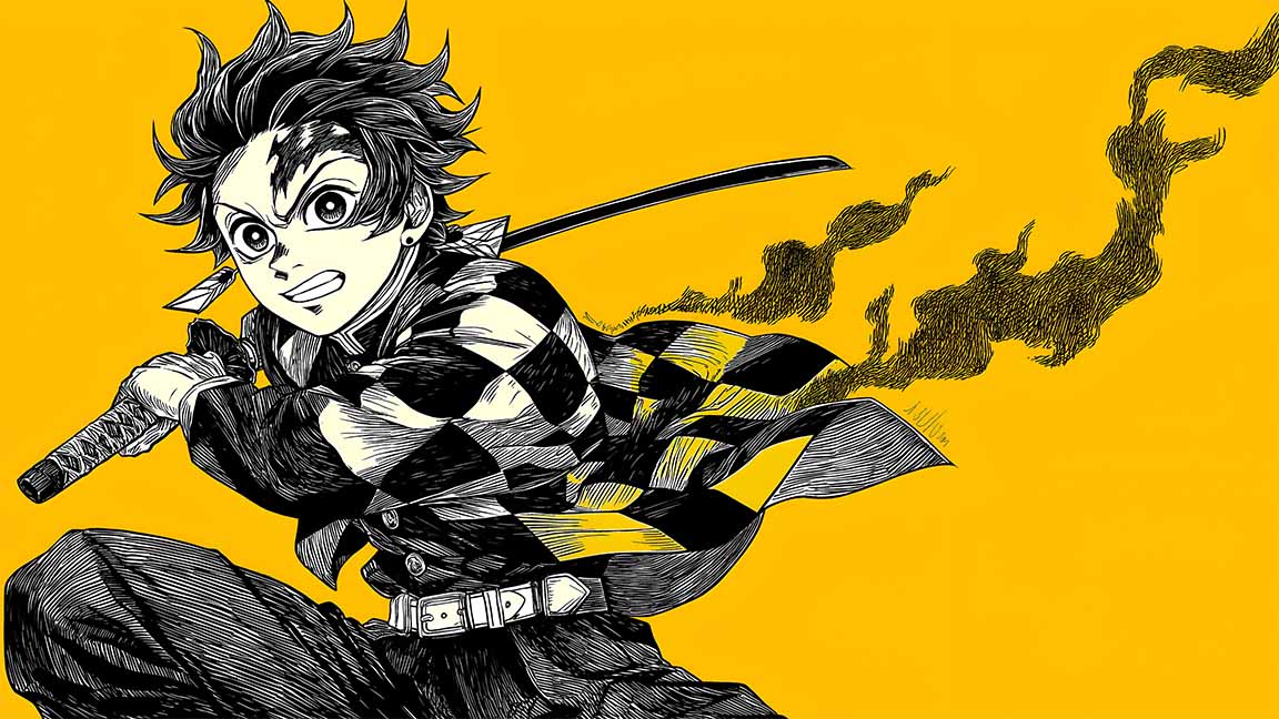 Demon Slayer Tanjiro Nezuko Action Wallpaper - Anime Wallpaper