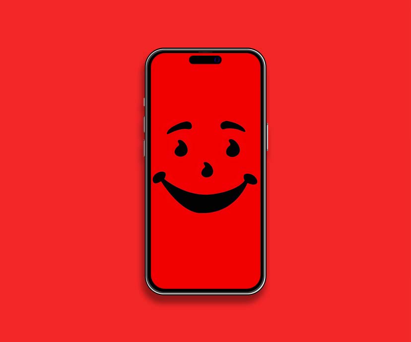 Kool-Aid Man Face Red Wallpapers - Minimalist Phone Wallpapers