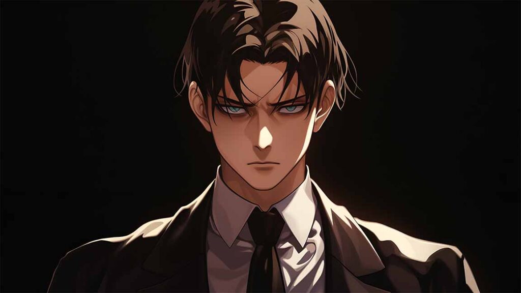 Attack on Titan Levi Ackerman Sitting on Ruin Wallpaper 4K