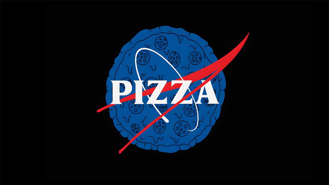 NASA Pizza Logo Meme Desktop Wallpaper - Download in HD & 4K