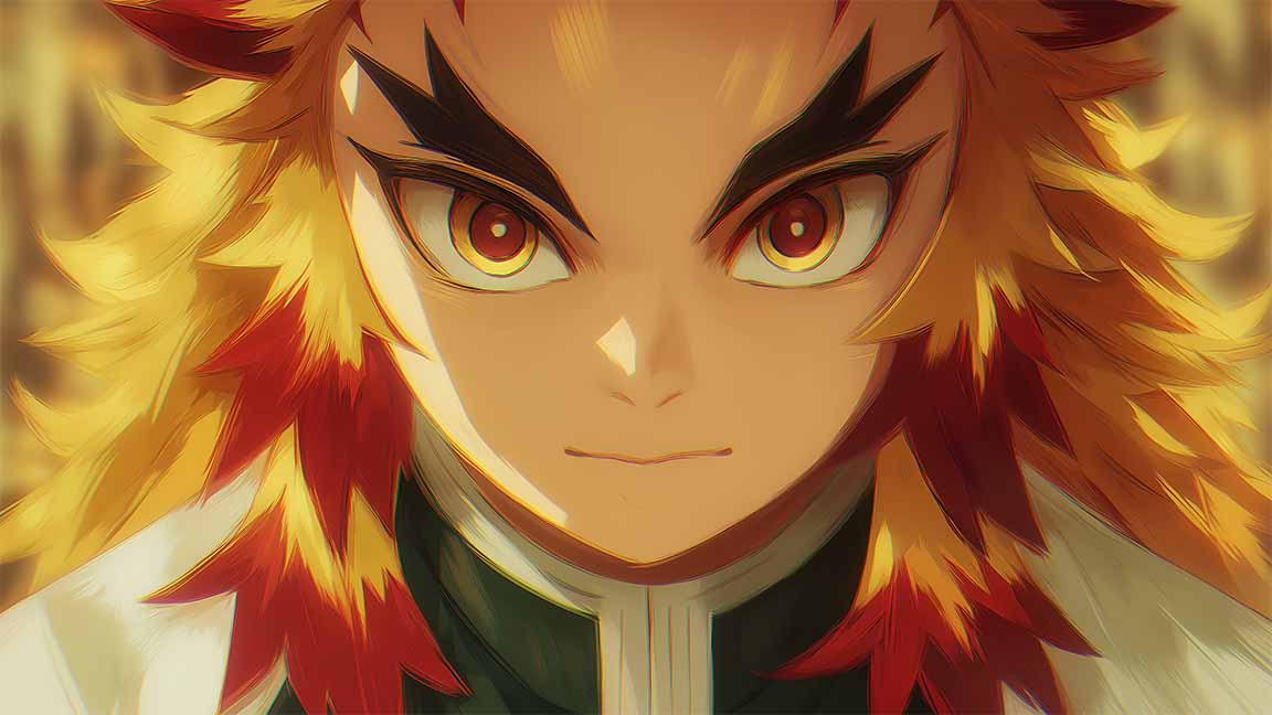 Kyojuro Rengoku Desktop Wallpaper 4K - Demon Slayer Wallpapers