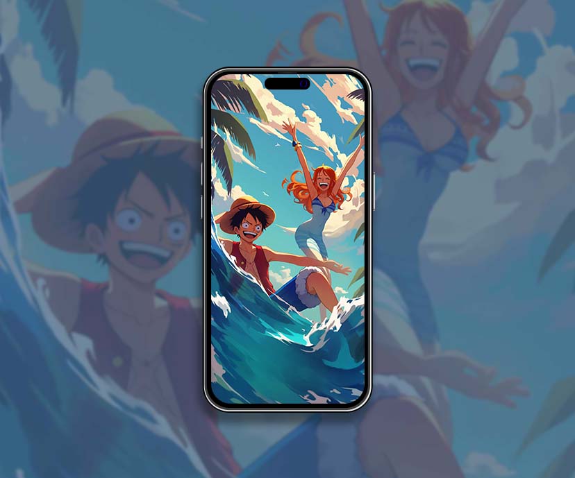 Summer Vibes Luffy Nami One Piece Wallpapers - Anime Wallpaper