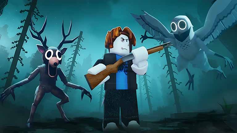 99 Nights in the Forest Deer and Owl Desktop Wallpaper 4k