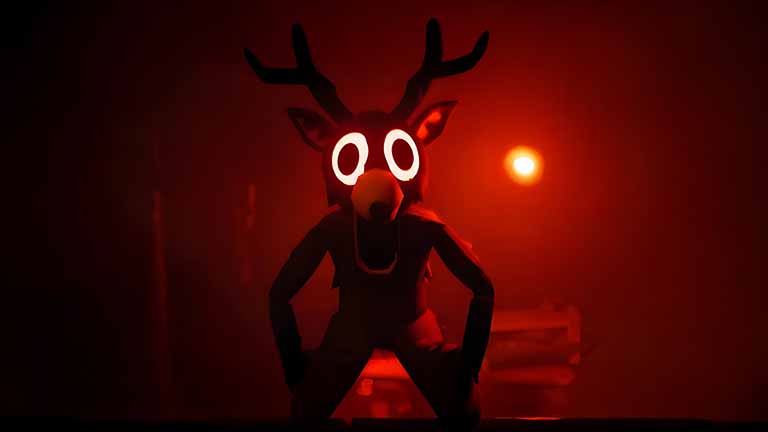 99 Nights in the Forest The Deer Red Horror Desktop Wallpaper