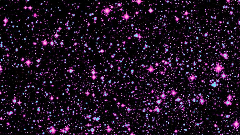 Free Deep Space Pink Blue Glitter Cosmic Dust Desktop Wallpaper