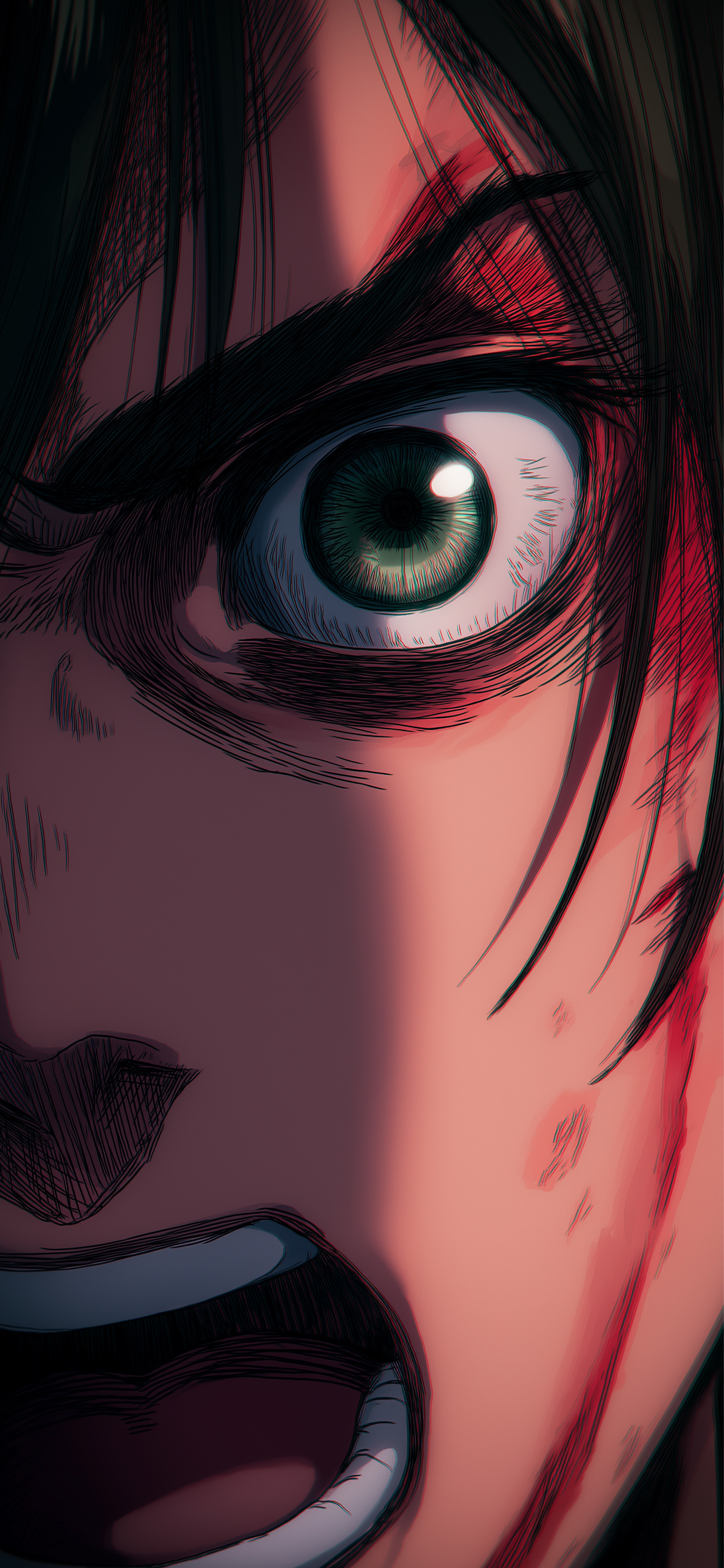 Eren Yeager Intense Stare Anime Wallpapers - AOT Wallpapers HD