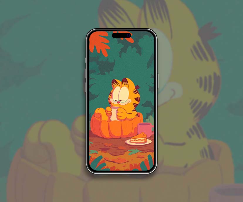 Garfield Peeking Wallpapers - Funny Orange Cartoon Wallpapers
