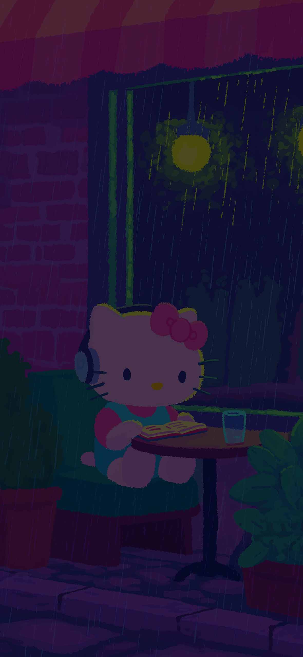 Hello Kitty Cozy Rain Cafe Wallpapers - Sanrio Wallpapers HD