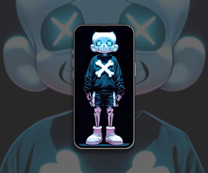 KAWS Skeleton Glow Dark Wallpapers - Stunning HD Wallpapers