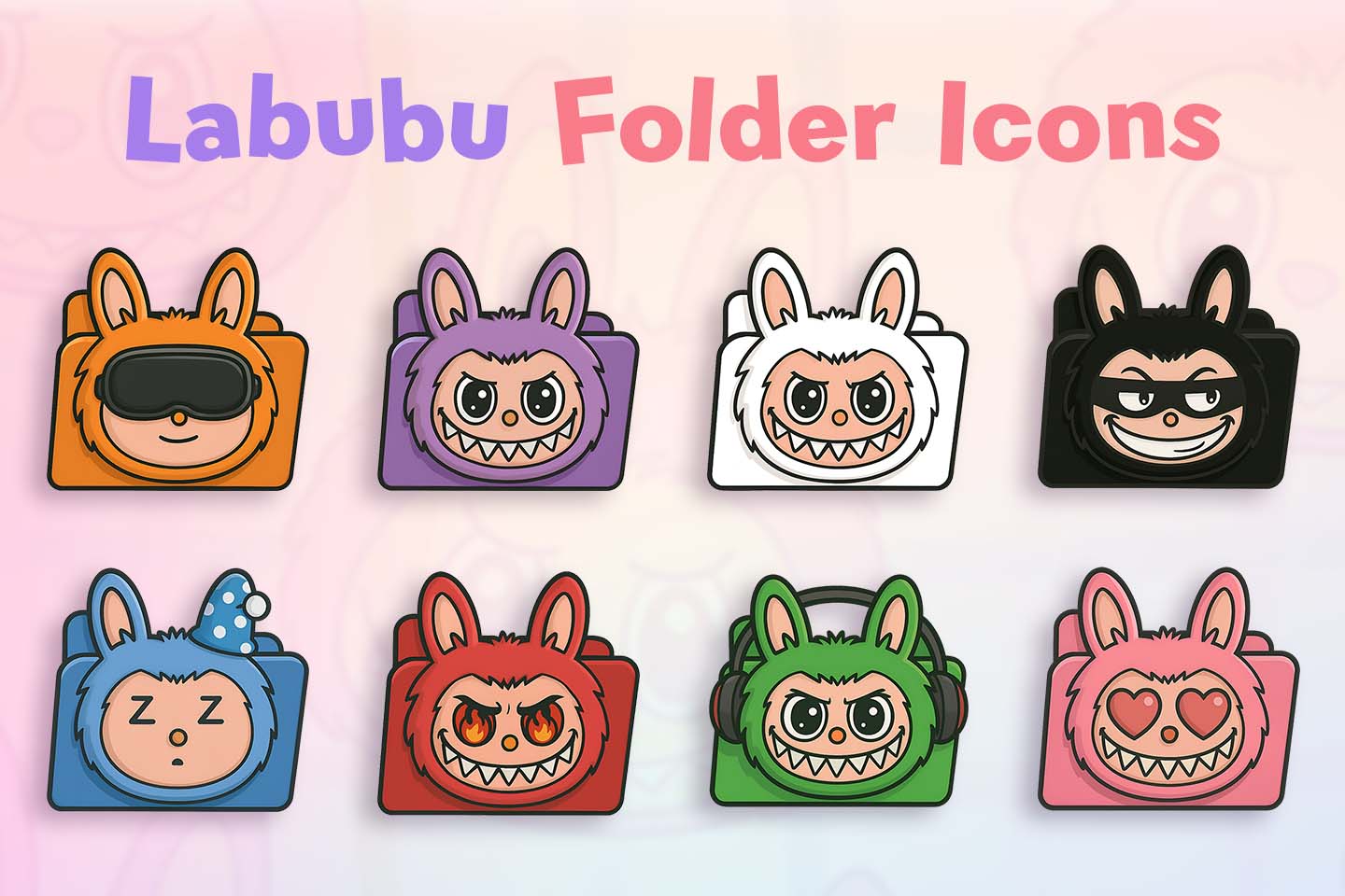 Cute Folder Icons for Mac and Windows - Free Folder Icons