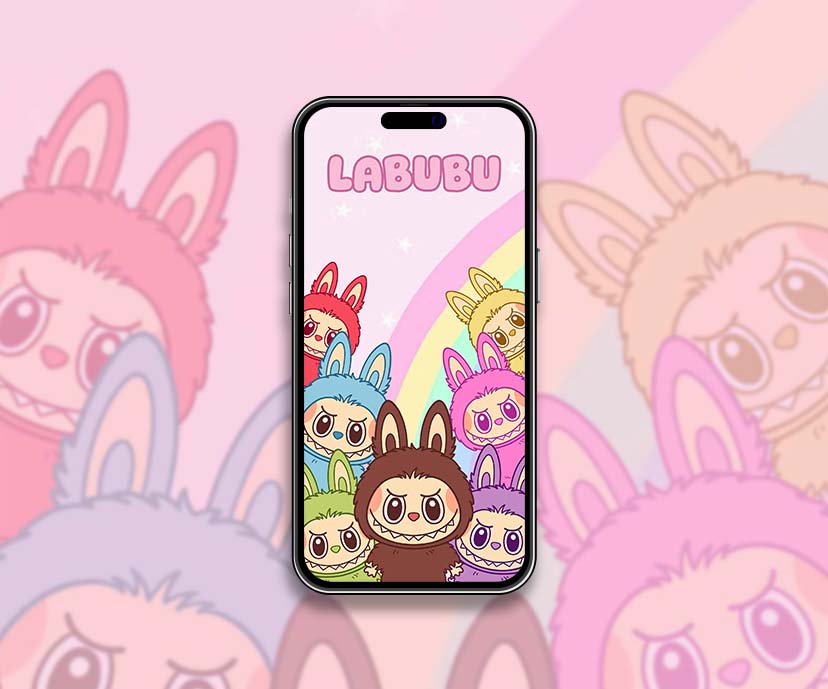 Labubu Rainbow Friends Cartoon Wallpapers - HD Phone Wallpaper