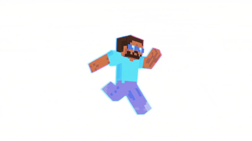 Minecraft Steve Pixel Cool GIF Wallpaper - Download in HD
