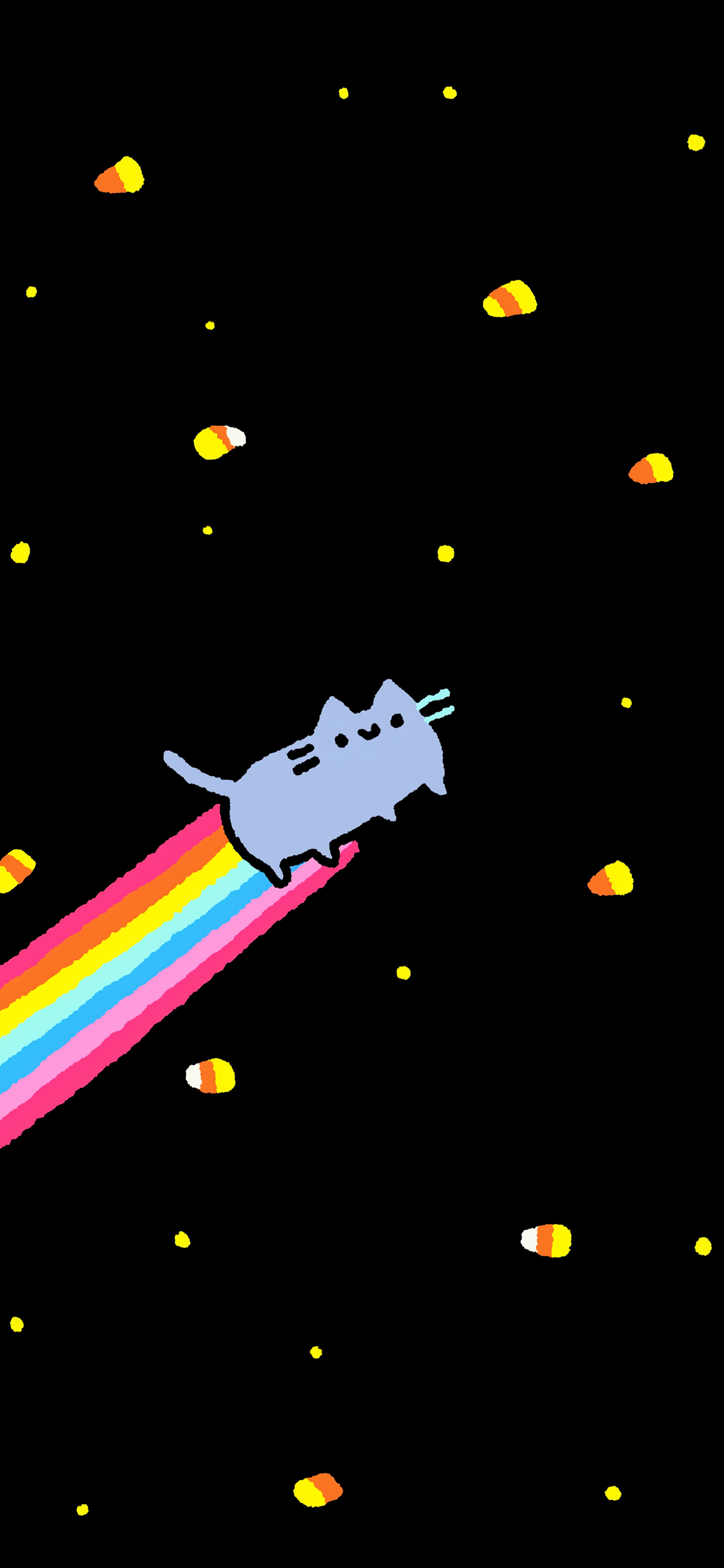 Nyan Cat Pusheen Rainbow Candycorn Halloween Wallpapers HD