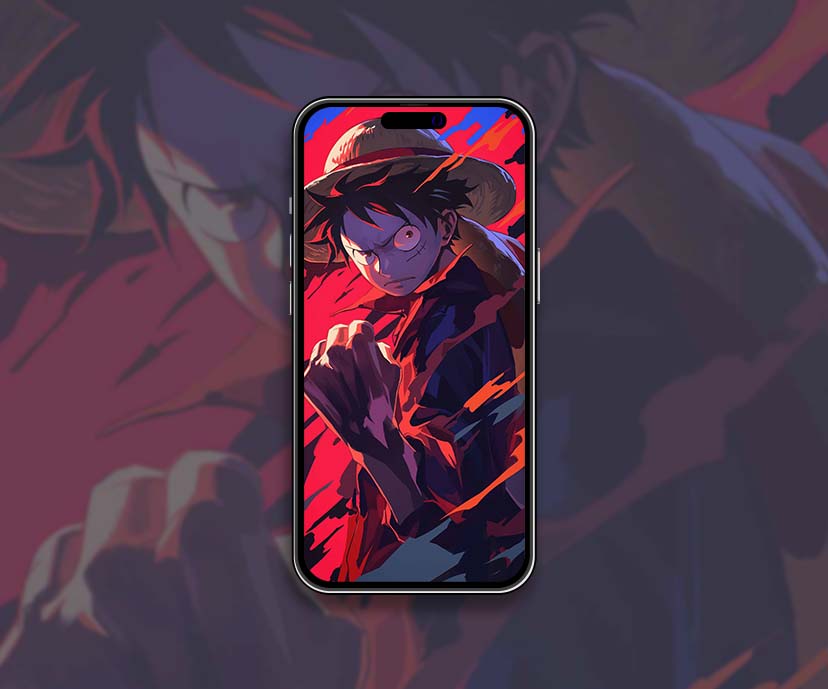 One Piece Decisive Luffy Straw Hat Red Wallpapers - HD Wallpaper