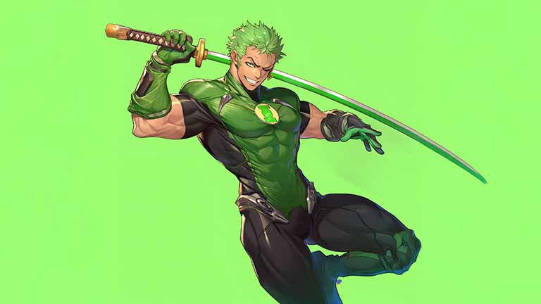 One Piece Zoro Green Aura Desktop Wallpaper - Anime Walllpaper