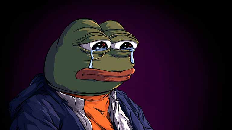 Free Pepe the Frog Sad Crying 4K Desktop Wallpaper
