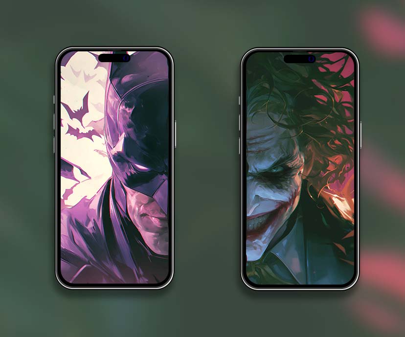 Batman vs Joker Dark Duo Matching Wallpapers - DC Wallpapers