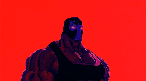 Free DC Bane Venom Raging in Red GIF Desktop Wallpaper