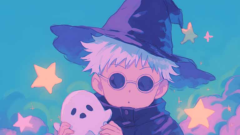 Jujutsu Kaisen Gojo Satoru 3D Render Power Desktop Wallpaper