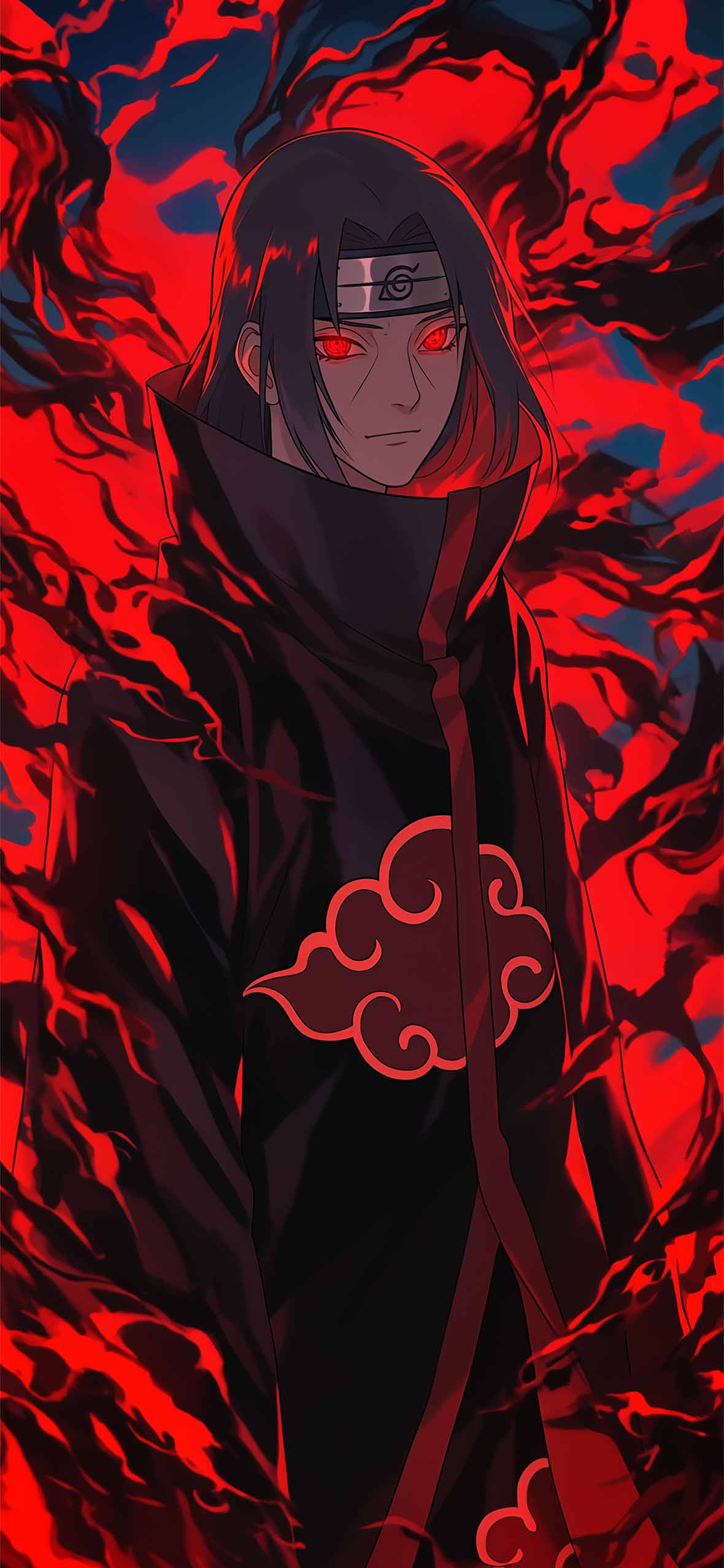 Itachi Uchiha Akatsuki Red Aura Anime Wallpapers - HD Wallpapers