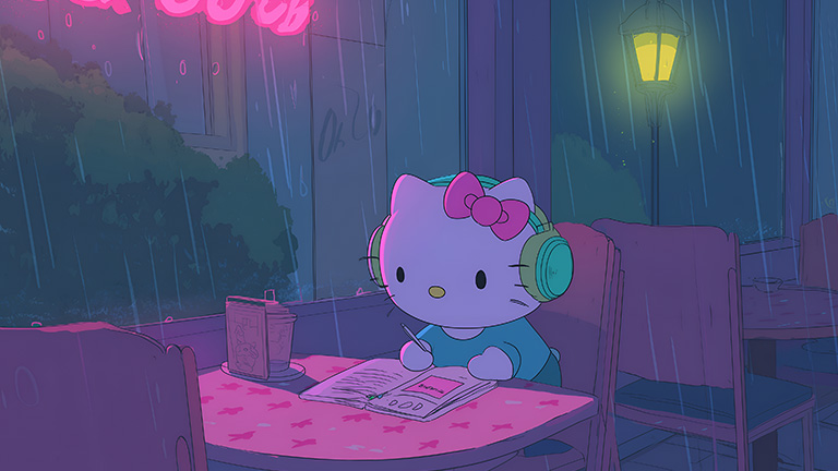 Free Stitch Hello Kitty Best Friends Desktop Wallpaper 4K