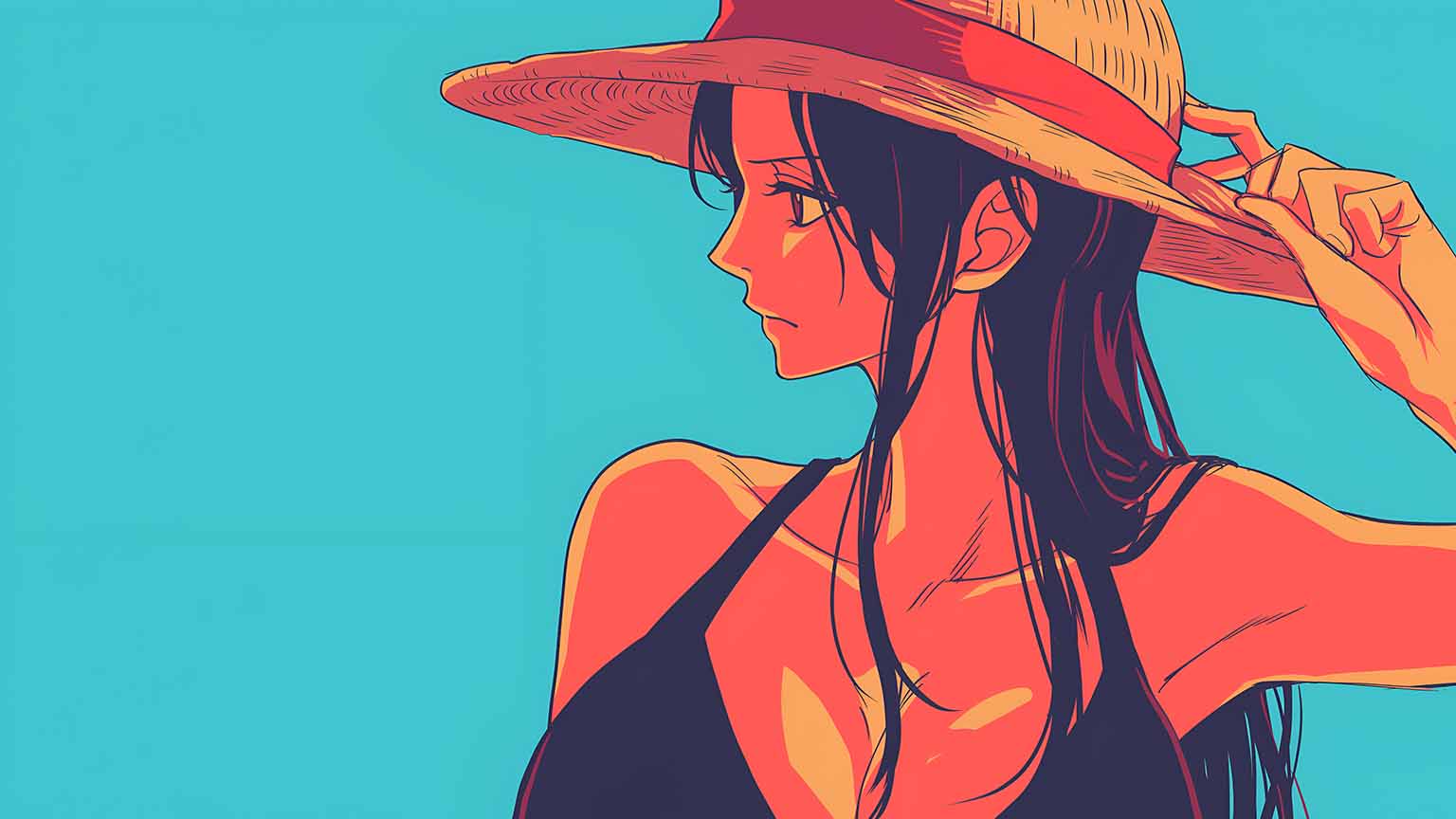 Nico Robin Sun Hat 4K Desktop Wallpaper – Free Download
