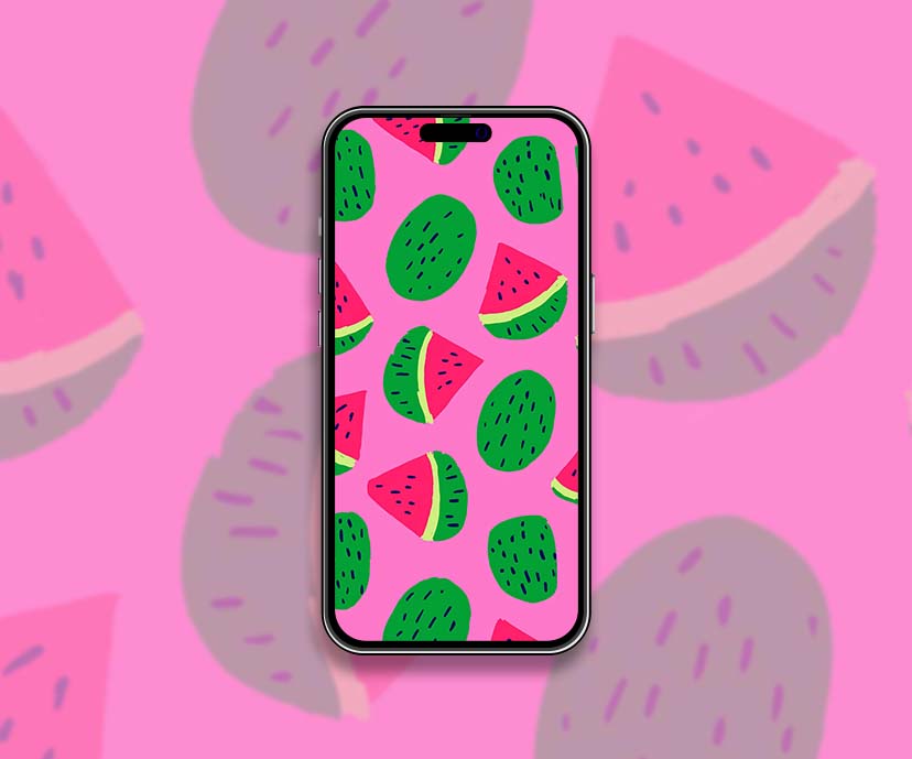 Pink Watermelon Fruit Pattern Aesthetic Wallpapers - HD Wallpapers