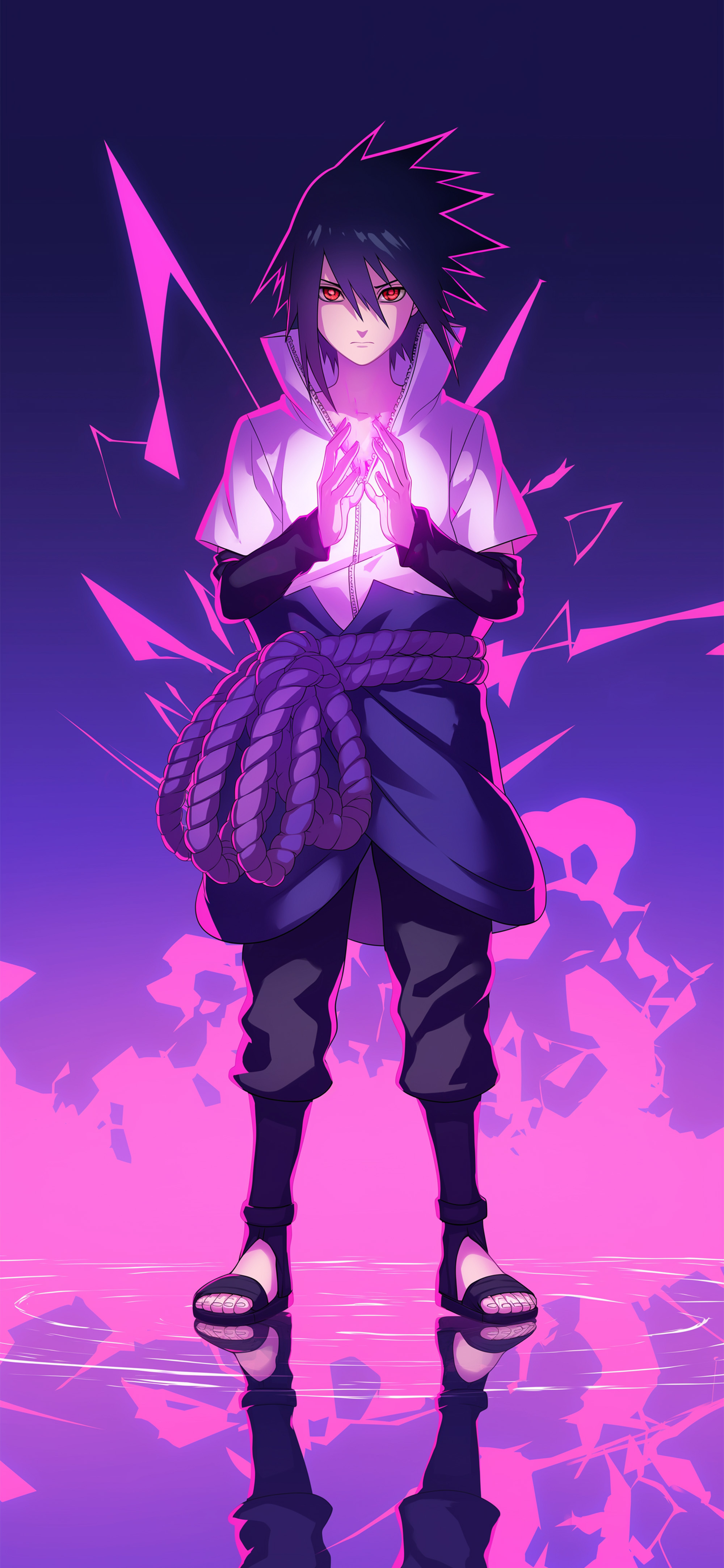 Sasuke Uchiha Purple Lightning Anime Wallpapers - HD Wallpapers