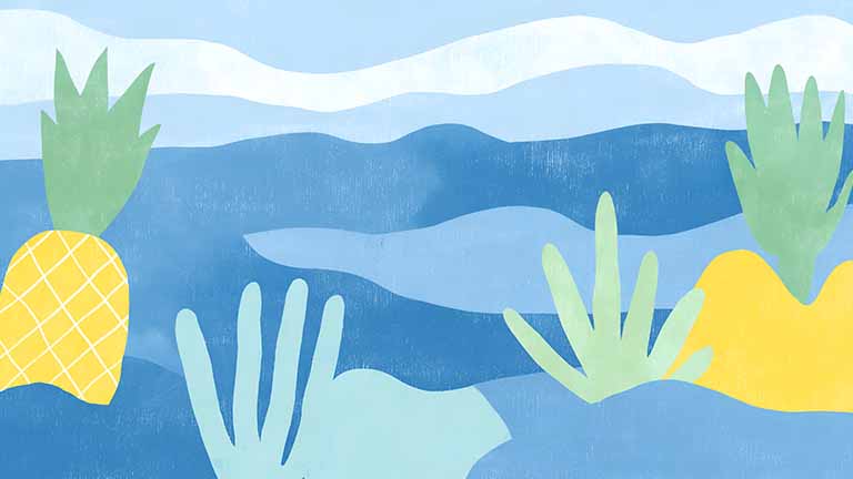 SpongeBob Pineapple Underwater Abstract Desktop Wallpaper