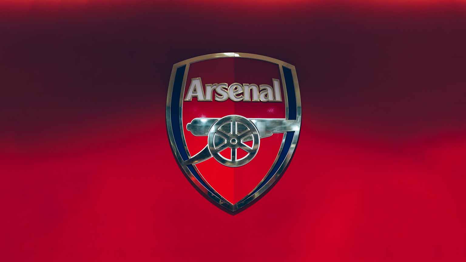 Free Arsenal FC Cannon Logo 4K Desktop Wallpaper