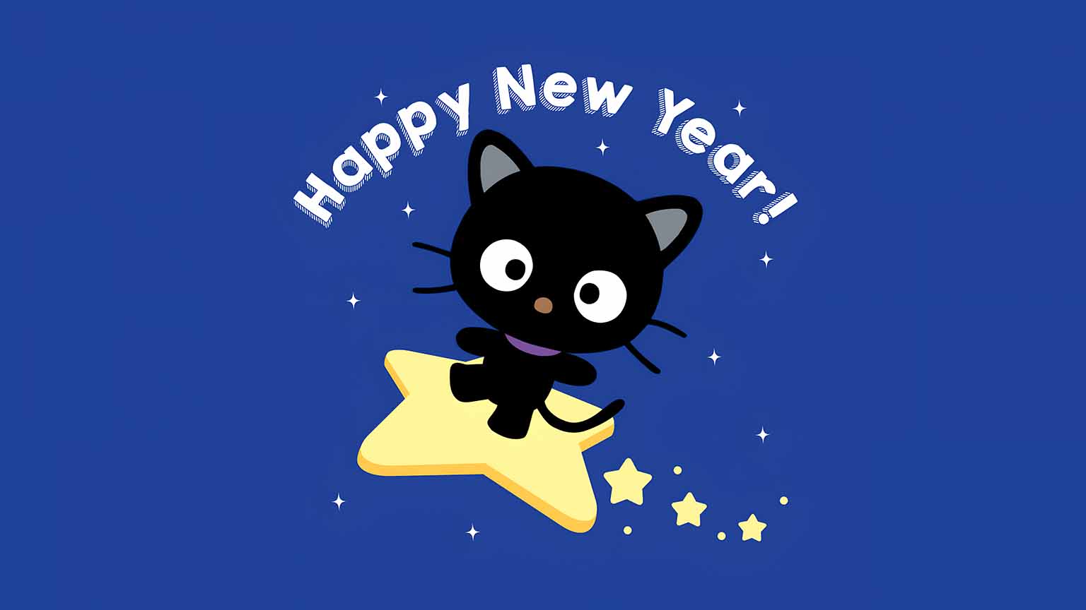 Chococat Sanrio Happy New Year Cute Star Desktop Wallpaper