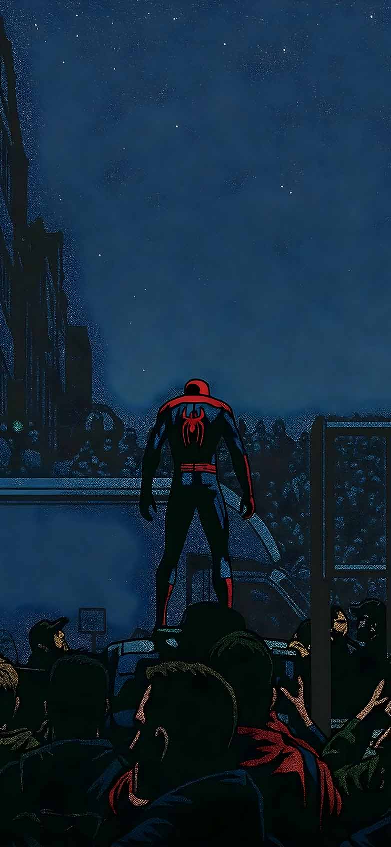 Spider-Man Night City Comic Style Wallpapers - Marvel Wallpapers