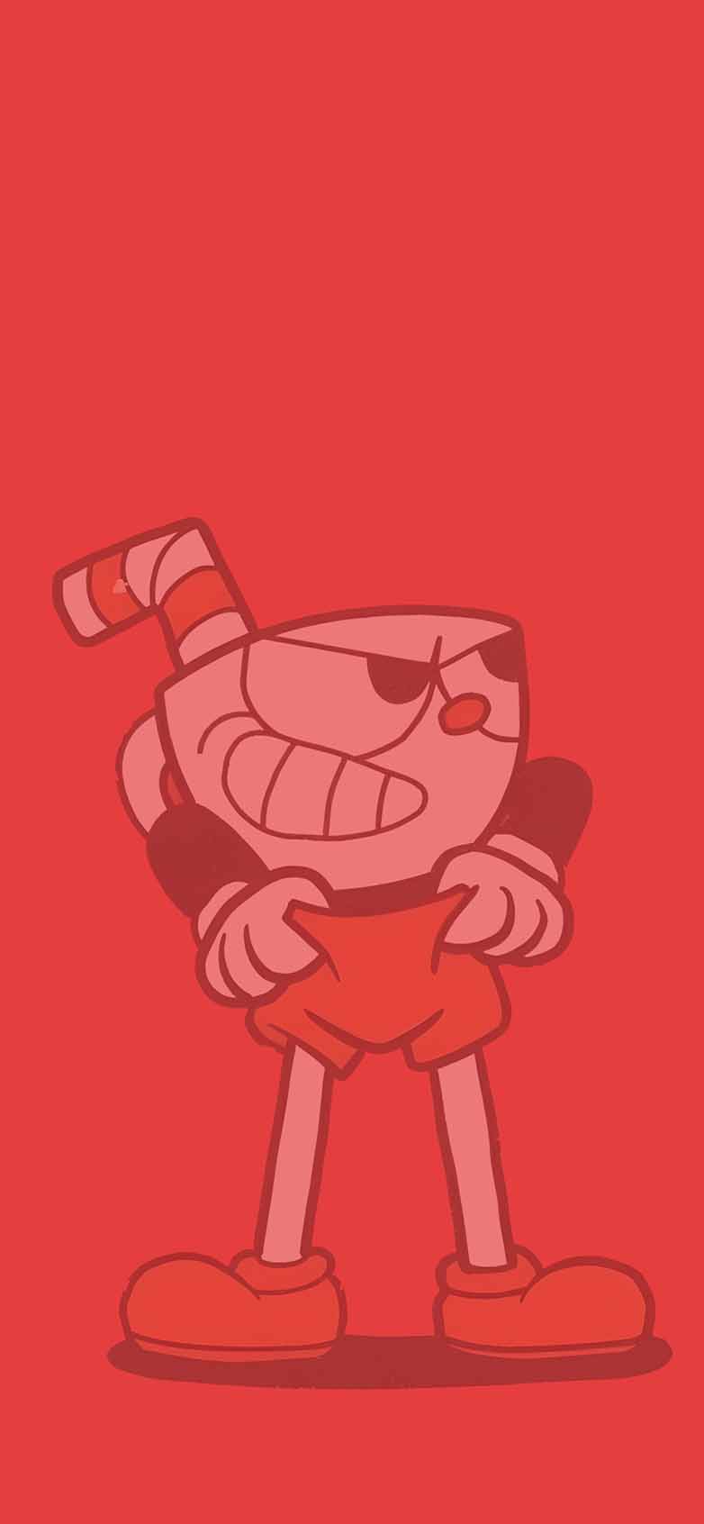 Cuphead Red Background Cartoon Wallpapers - Free Wallpaper HD