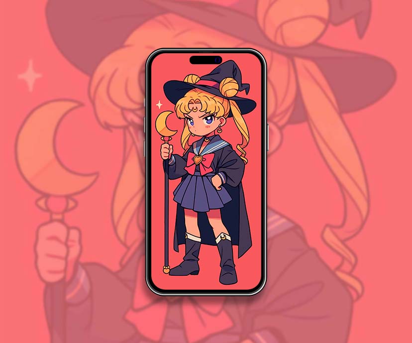 Cute Sailor Moon Halloween Style Wallpapers - Anime Wallpaper HD