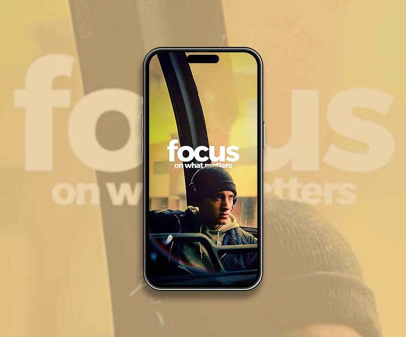 Eminem Focus on What Matters Motivational Wallpapers iPhone