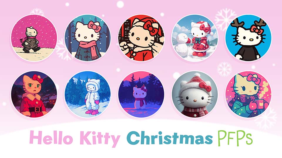 Hello Kitty Christmas PFPs - Cute & Cozy Sanrio Icons - W-Clan