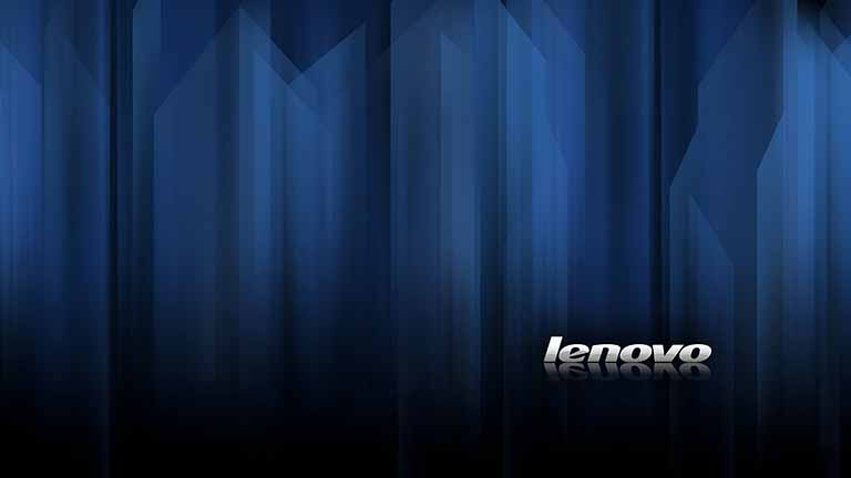 Lenovo Logo Dark Blue Abstract Corporate Desktop Wallpaper 4k