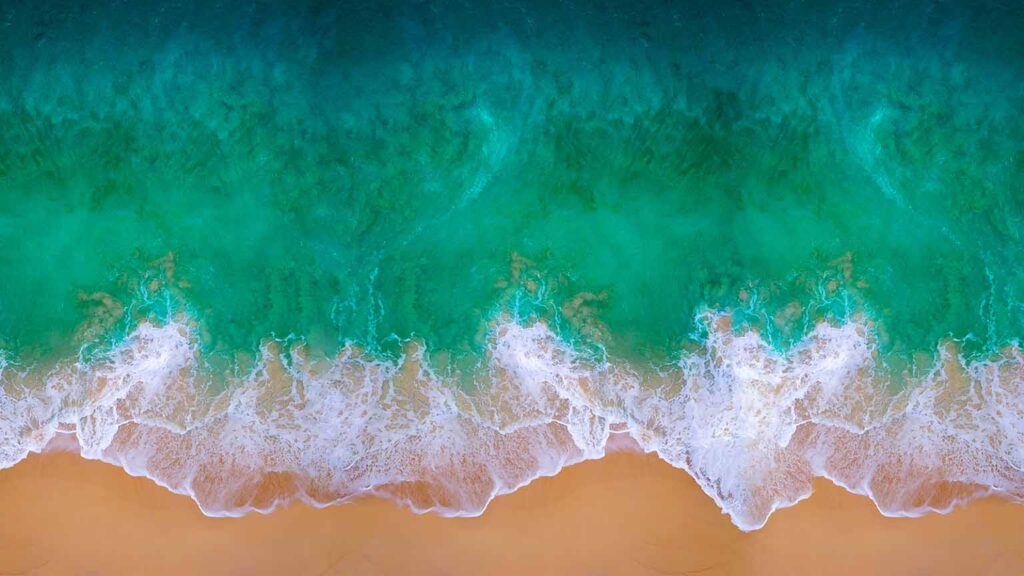 Nature Landscape Ocean Wave Foam Texture Desktop Wallpaper