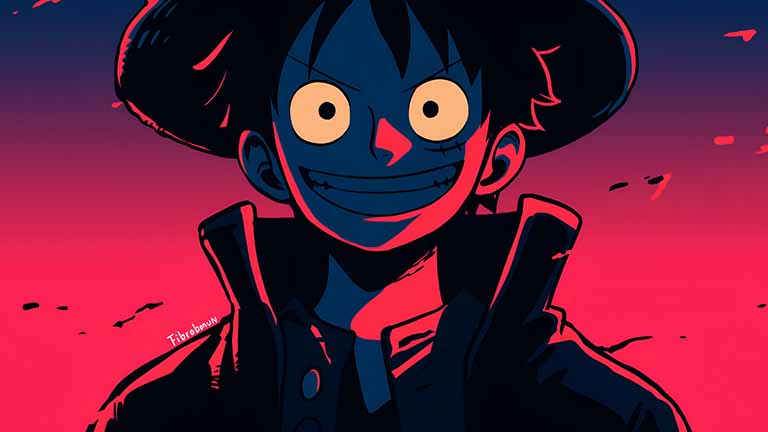 One Piece Monkey D Luffy Gear 5 Glowing Joy Desktop Wallpaper