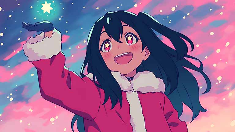 Oshi No Ko Ai Hoshino Reaches For The Star Desktop Wallpaper