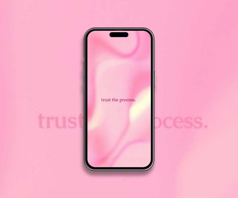 Pink Aesthetic Trust The Process Wallpapers - Pinky Wallpapers HD