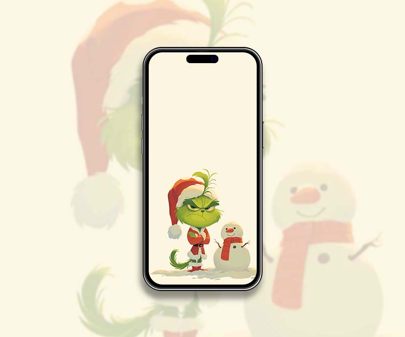 The Grinch Christmas Snowman Cartoon Wallpapers - HD Wallpaper