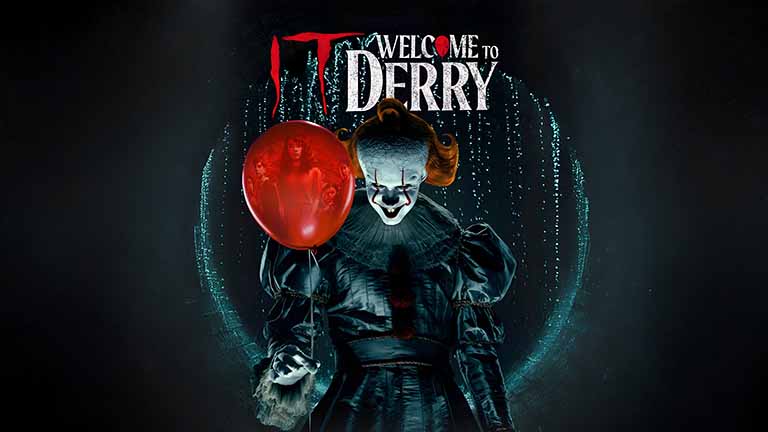 Welcome To Derry Pennywise Holds Balloon Desktop Wallpaper