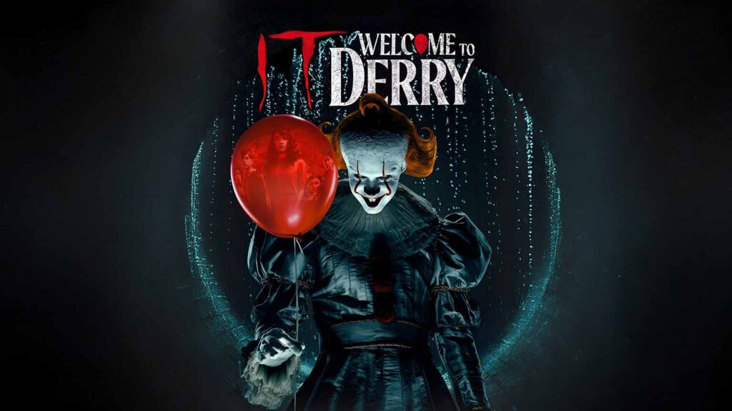 Welcome To Derry Pennywise Holds Balloon Desktop Wallpaper
