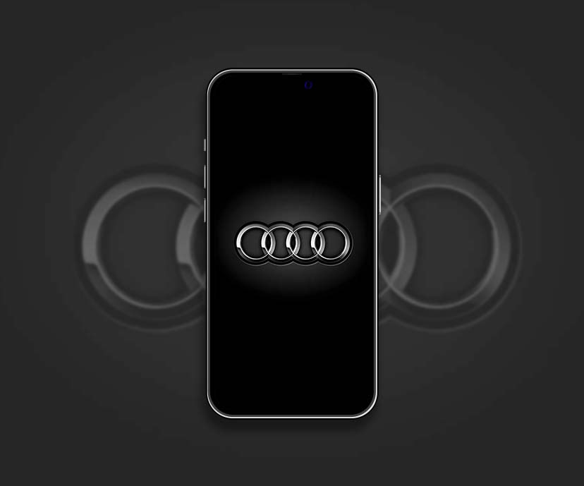 Audi Logo Black Minimalist Wallpapers - Cool Phone Wallpapers HD