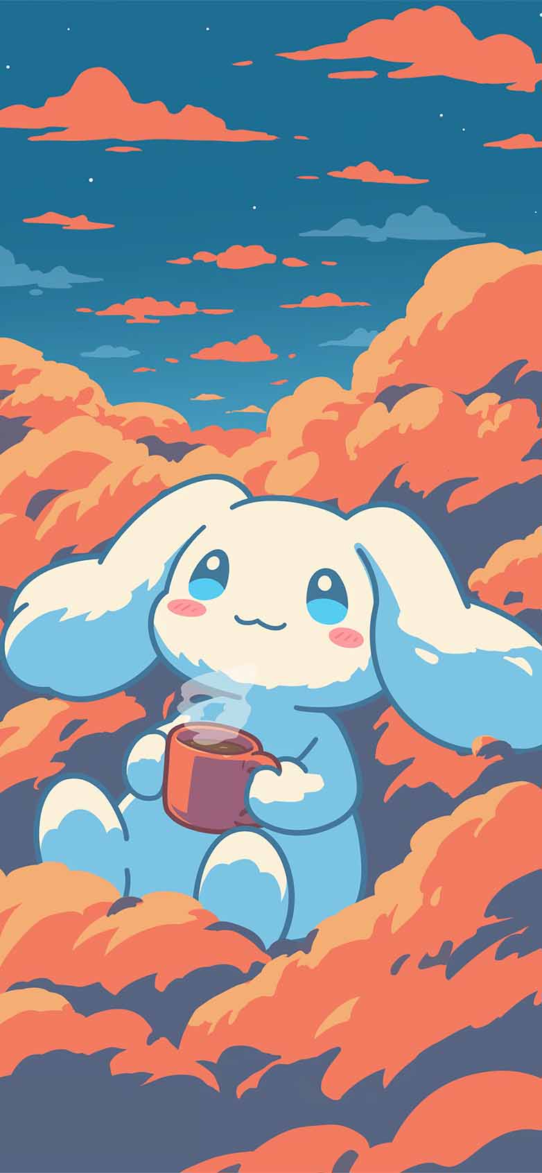 Cinnamoroll Clouds Coffee Cute Wallpapers - Sanrio Wallpapers HD