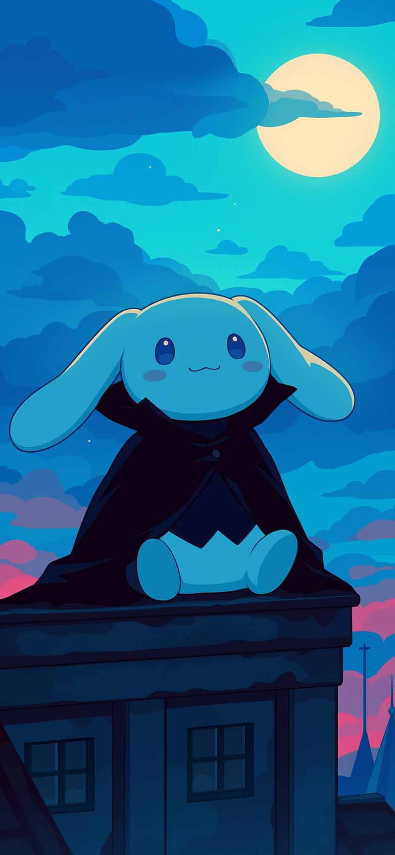 Cinnamoroll Dark Cape Moonlit Sky Wallpapers - Sanrio Wallpapers