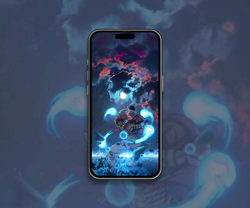 Demon Slayer Akaza Blue Energy Night Wallpapers - HD Wallpapers