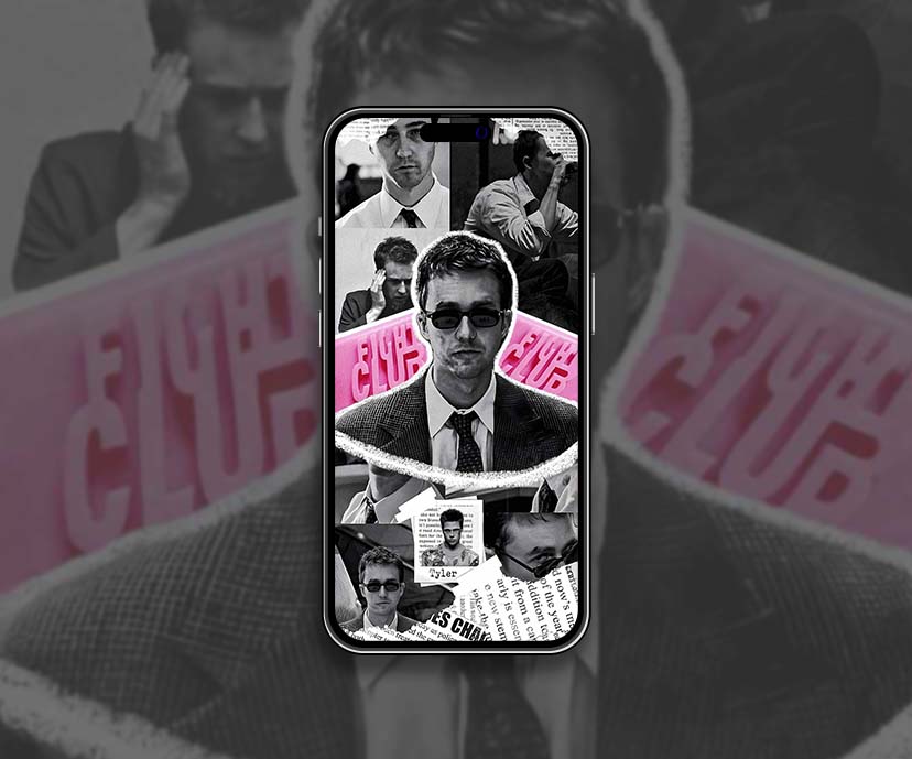 Fight Club Tyler Durden Collage Wallpapers - Legendary Wallpapers